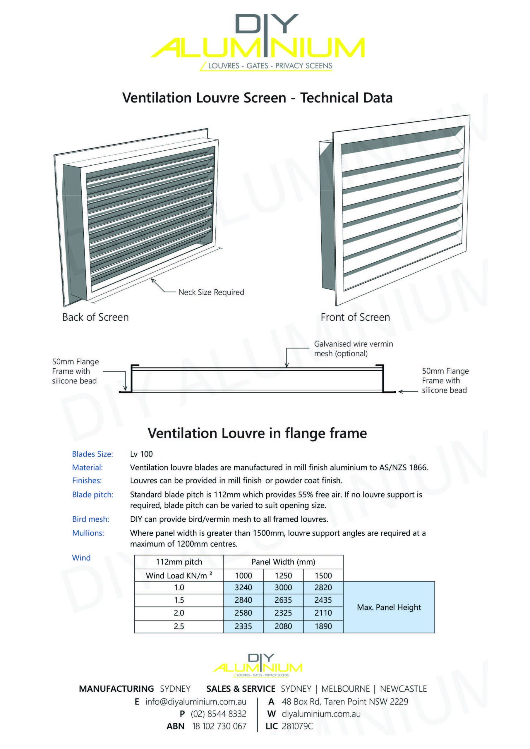 Ventilation Louvres – DIY Aluminium